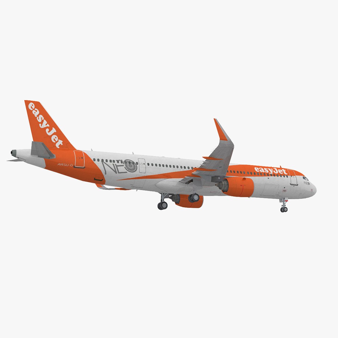 3D A321 Neo Easy Jet - TurboSquid 1364397