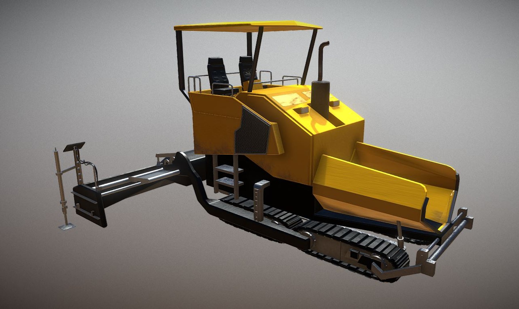 3D Asphalt Machine Model - TurboSquid 1221401