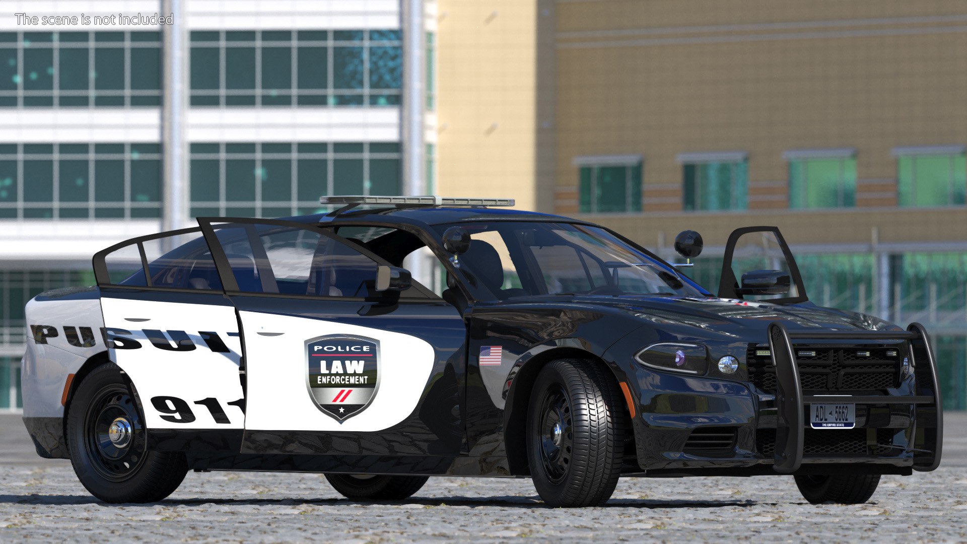 max generic police car rigged