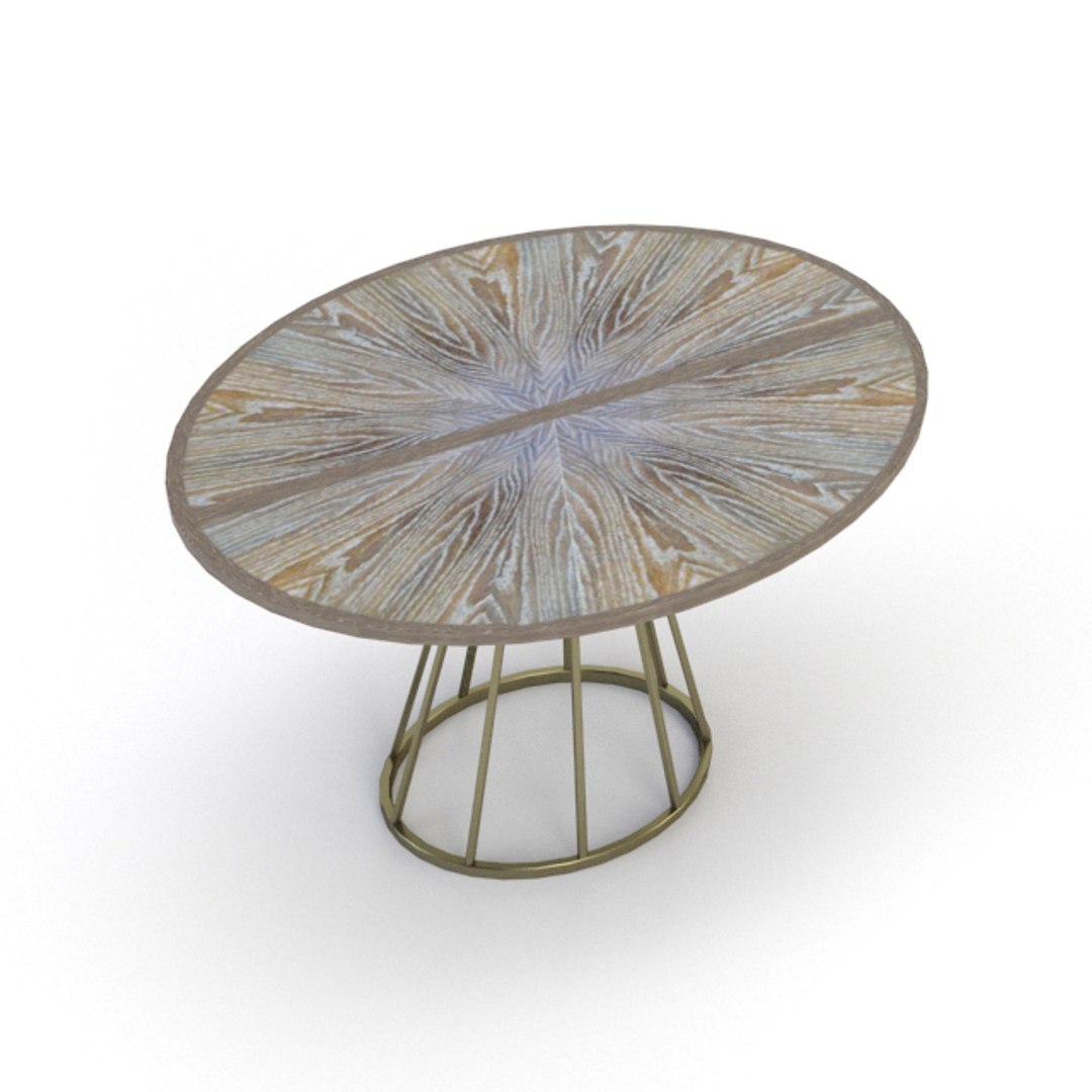 Architectural visualization addison dining table 3D model - TurboSquid ...
