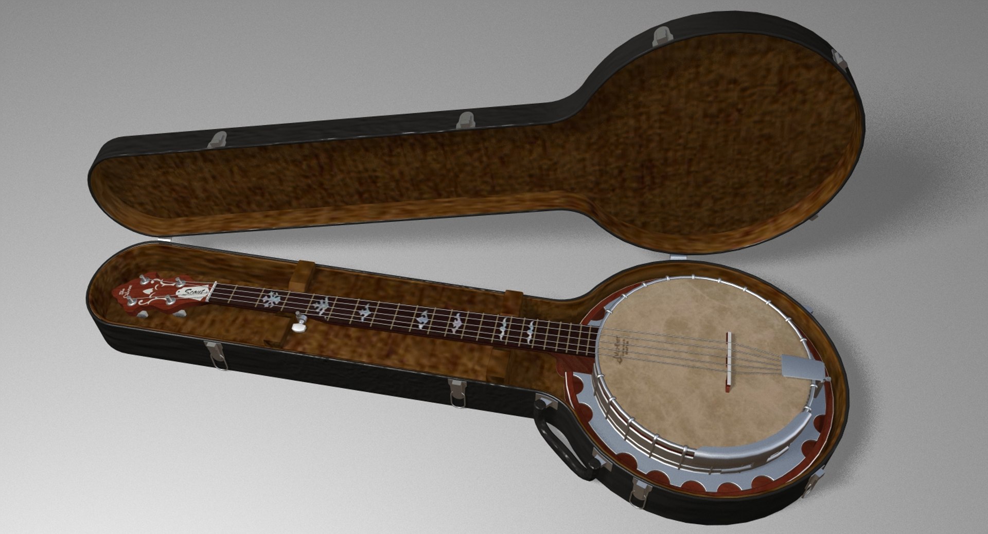 3d obj banjo