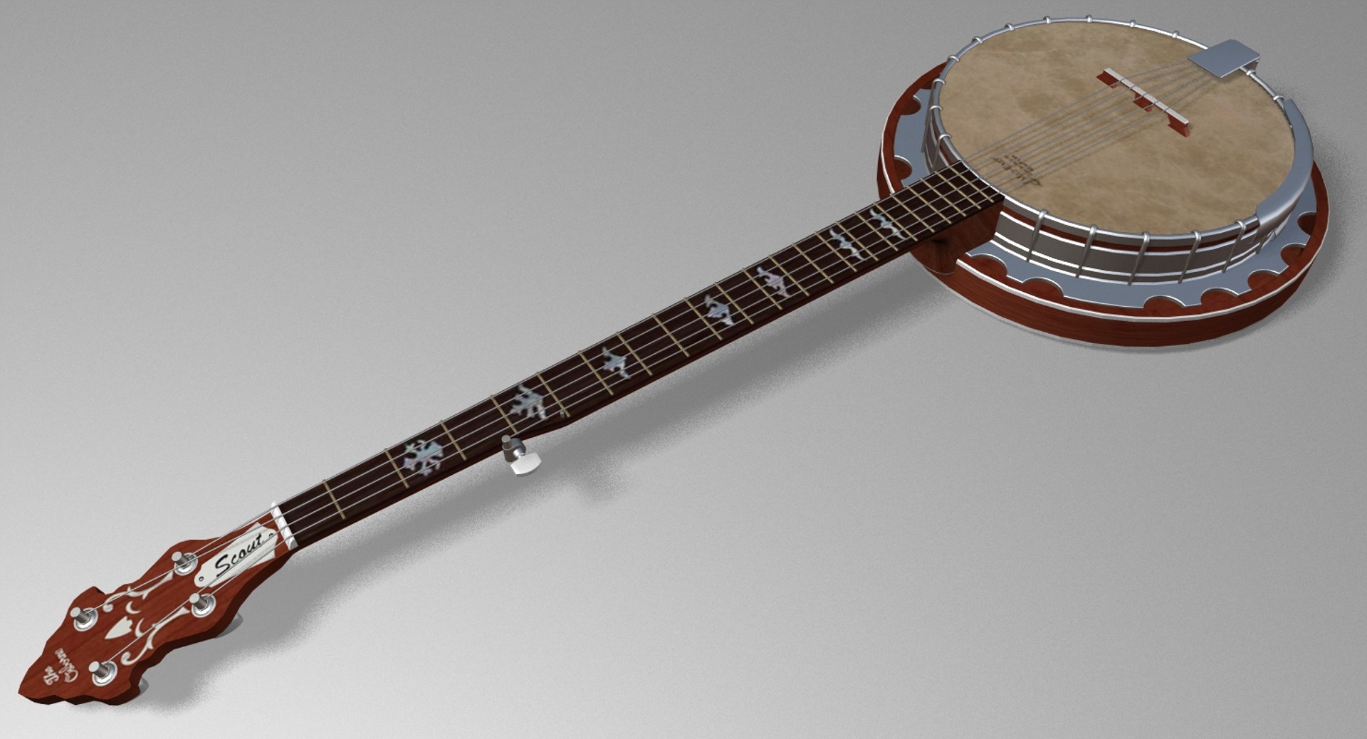 3d obj banjo