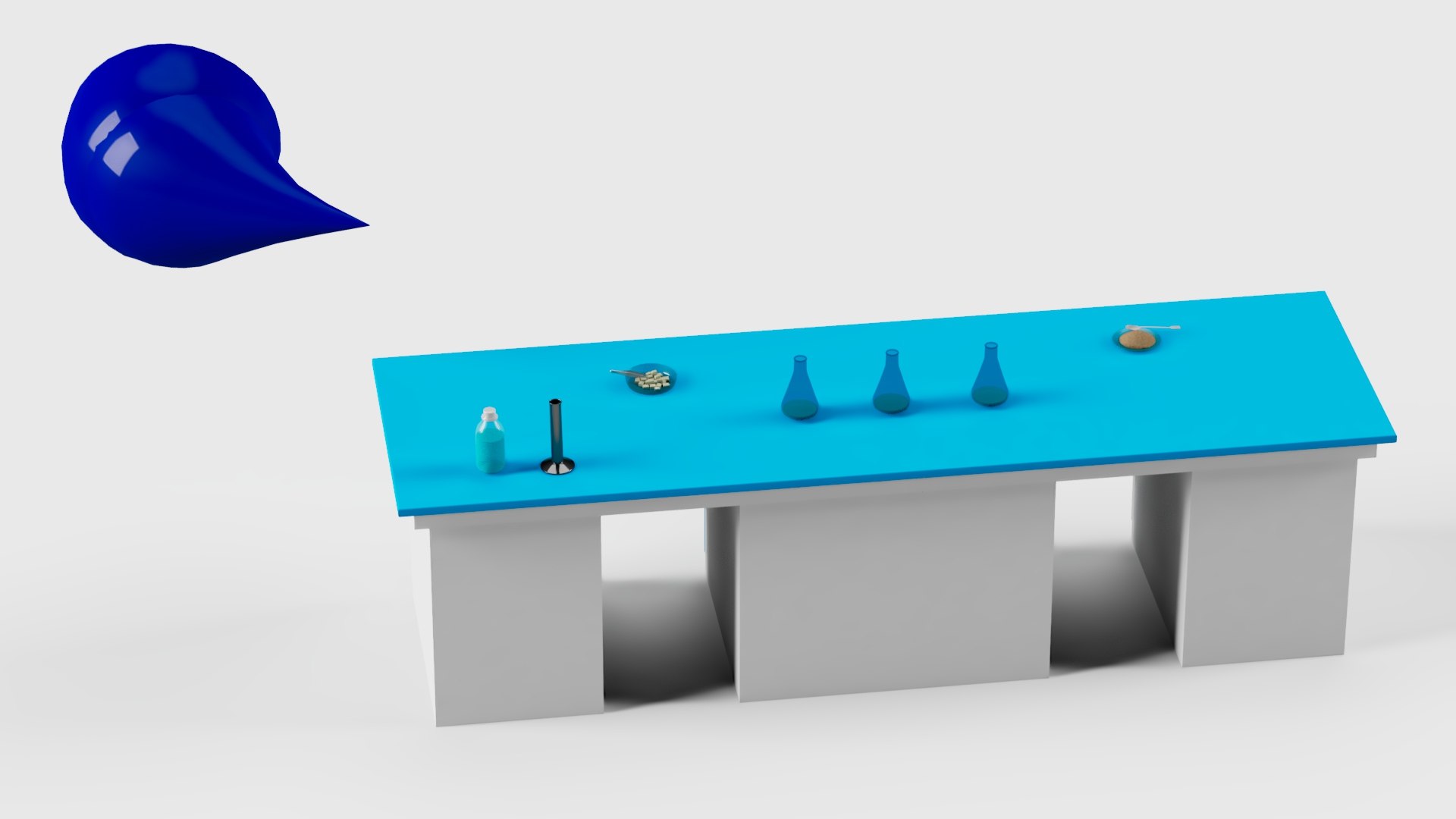 Hydrogen Peroxide Liquid Table 3D Model - TurboSquid 2017622