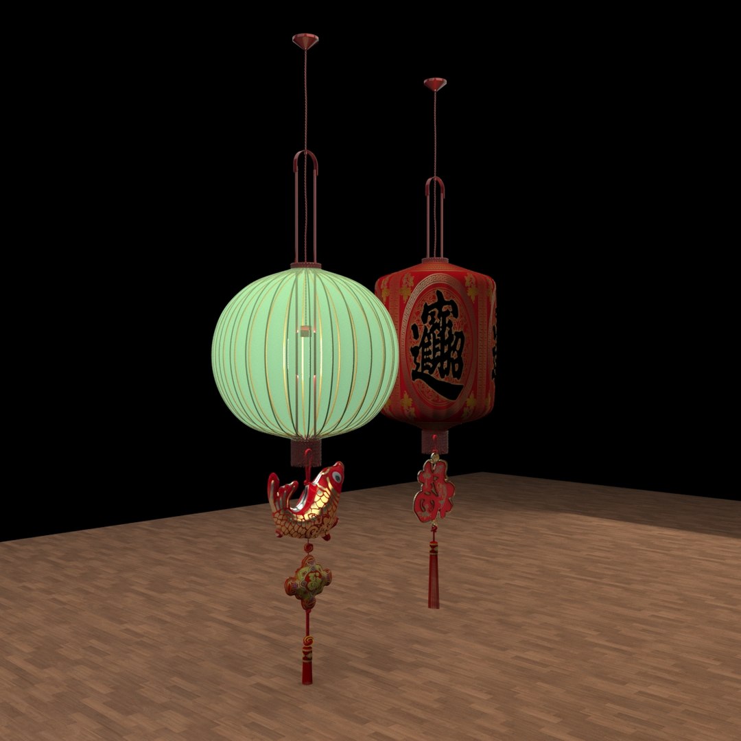 Chinese Red Lantern 3D Model - TurboSquid 2204484