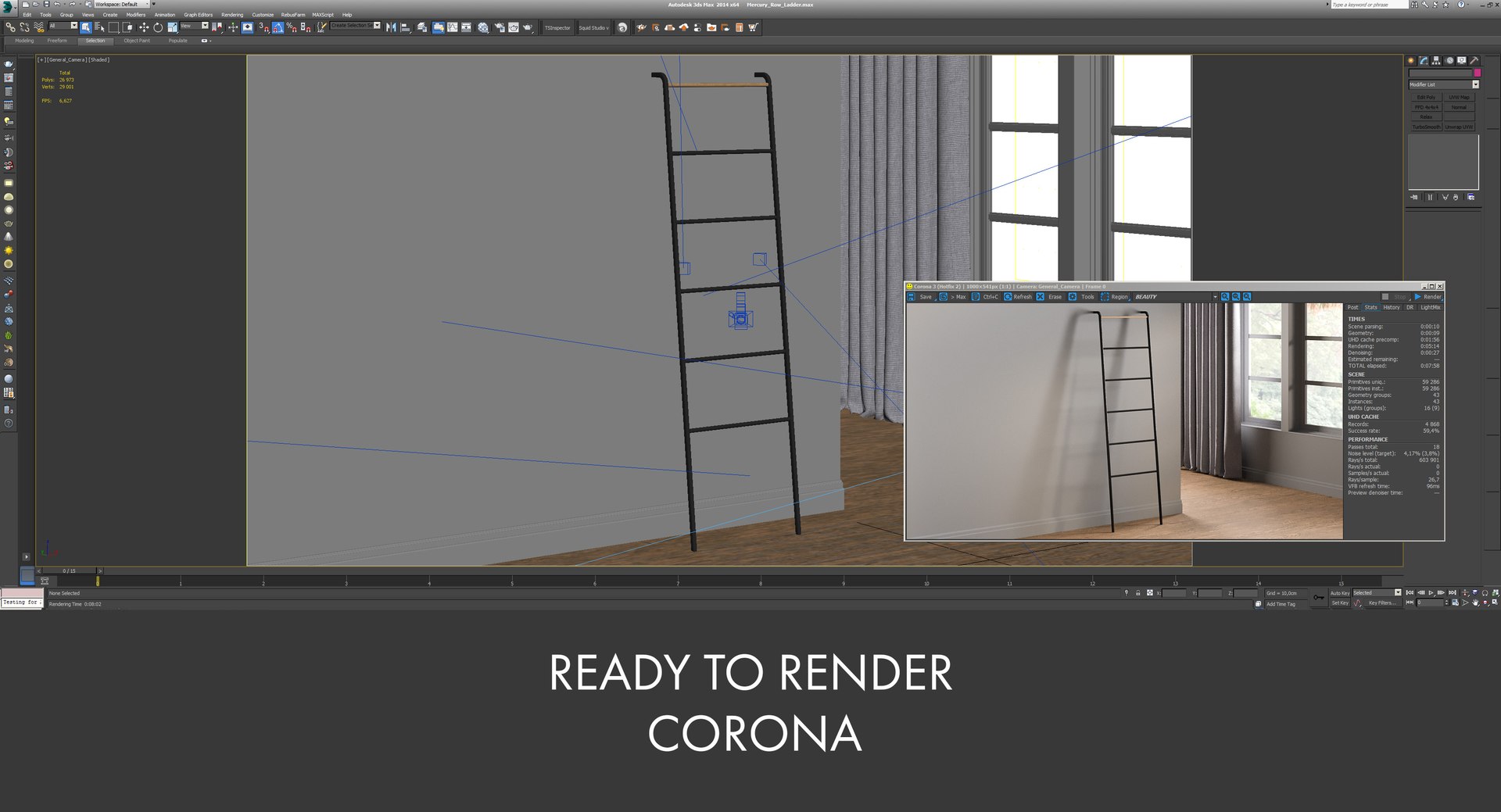 Realistic Mercury Row Ladder Model - TurboSquid 1459416
