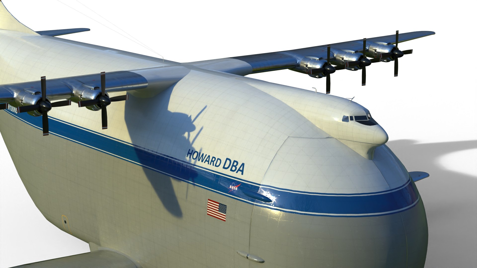 Howard DH-100 DBA 3D Model - TurboSquid 2277411