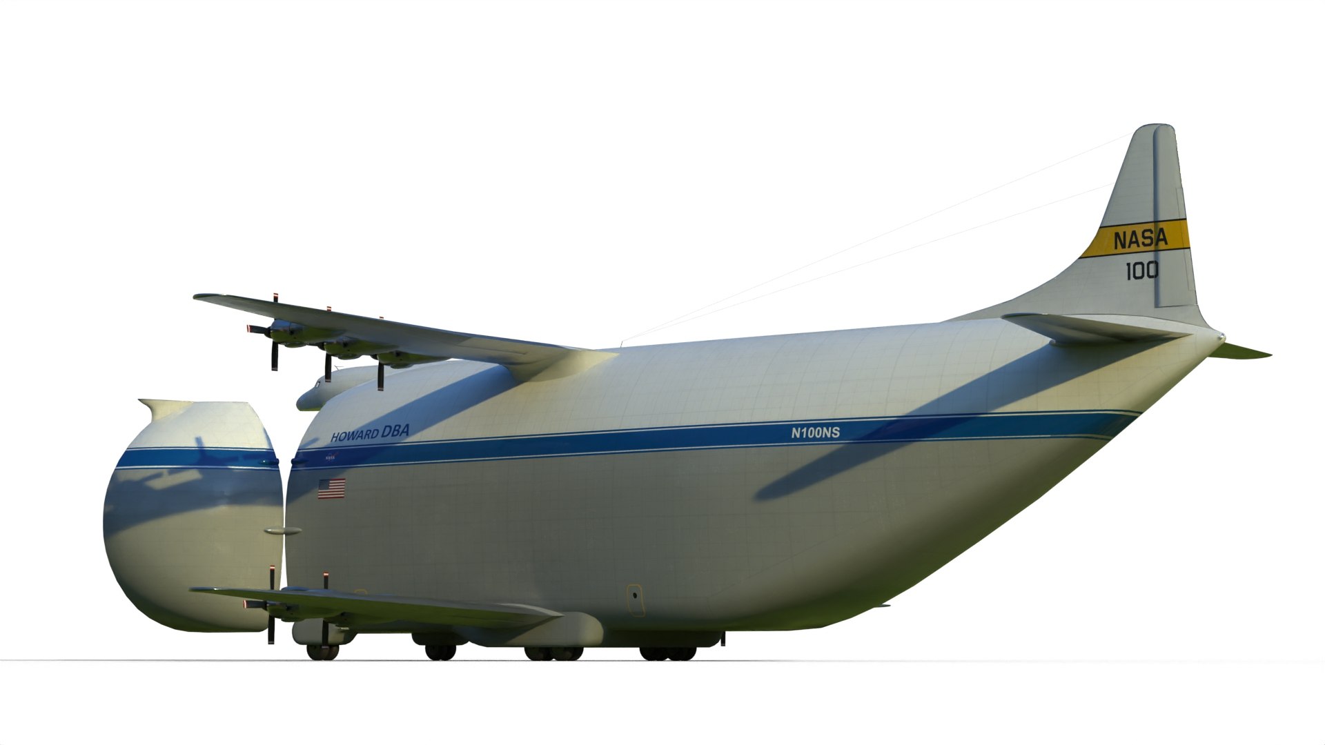 Howard DH-100 DBA 3D Model - TurboSquid 2277411