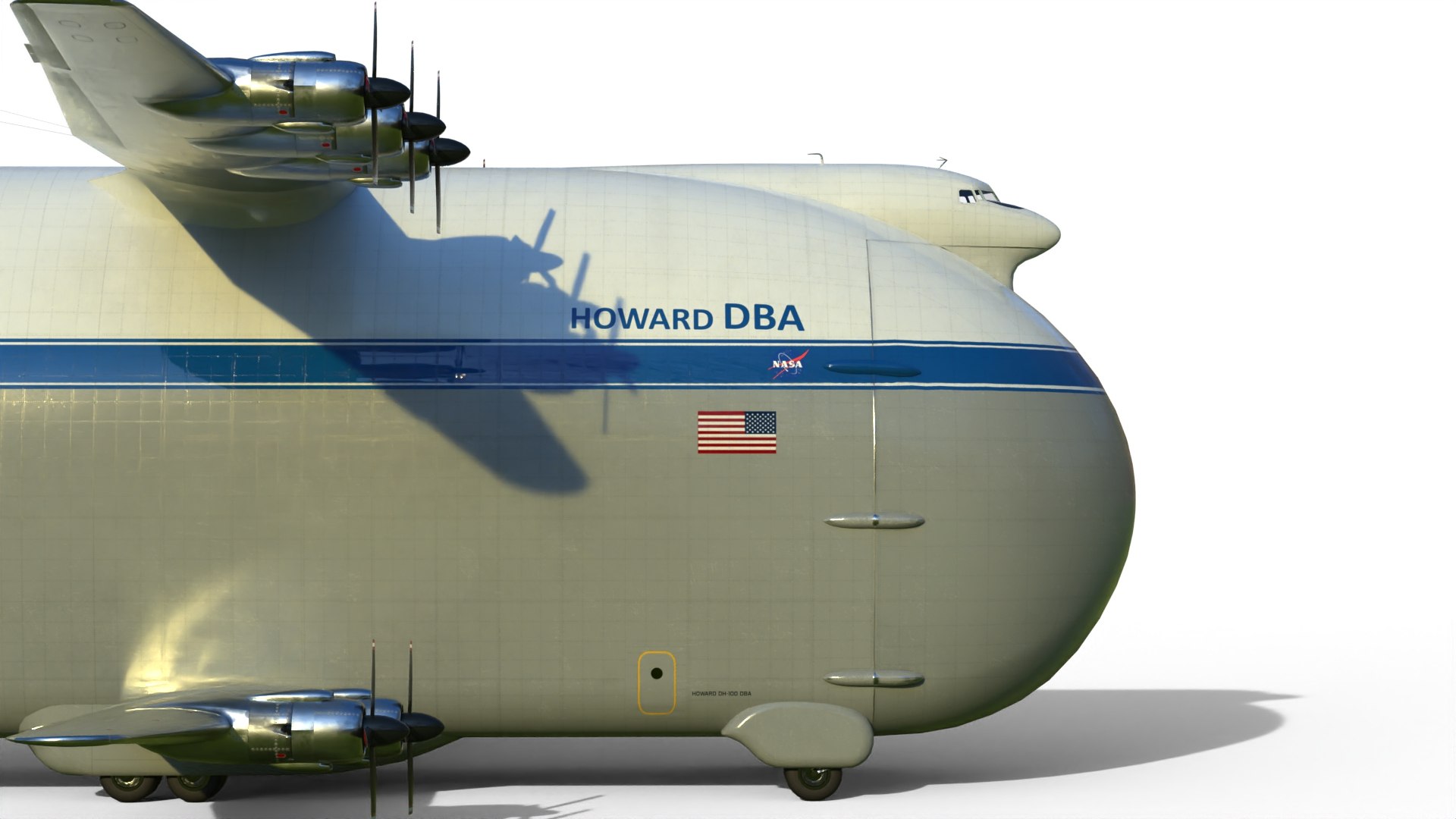 Howard DH-100 DBA 3D Model - TurboSquid 2277411