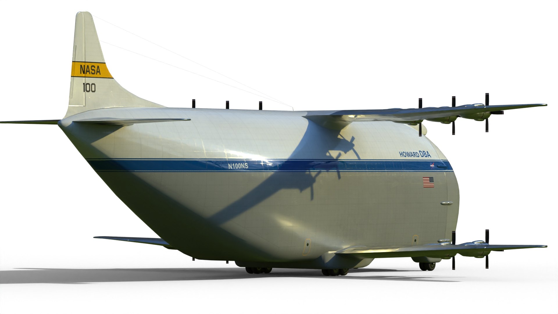 Howard DH-100 DBA 3D Model - TurboSquid 2277411