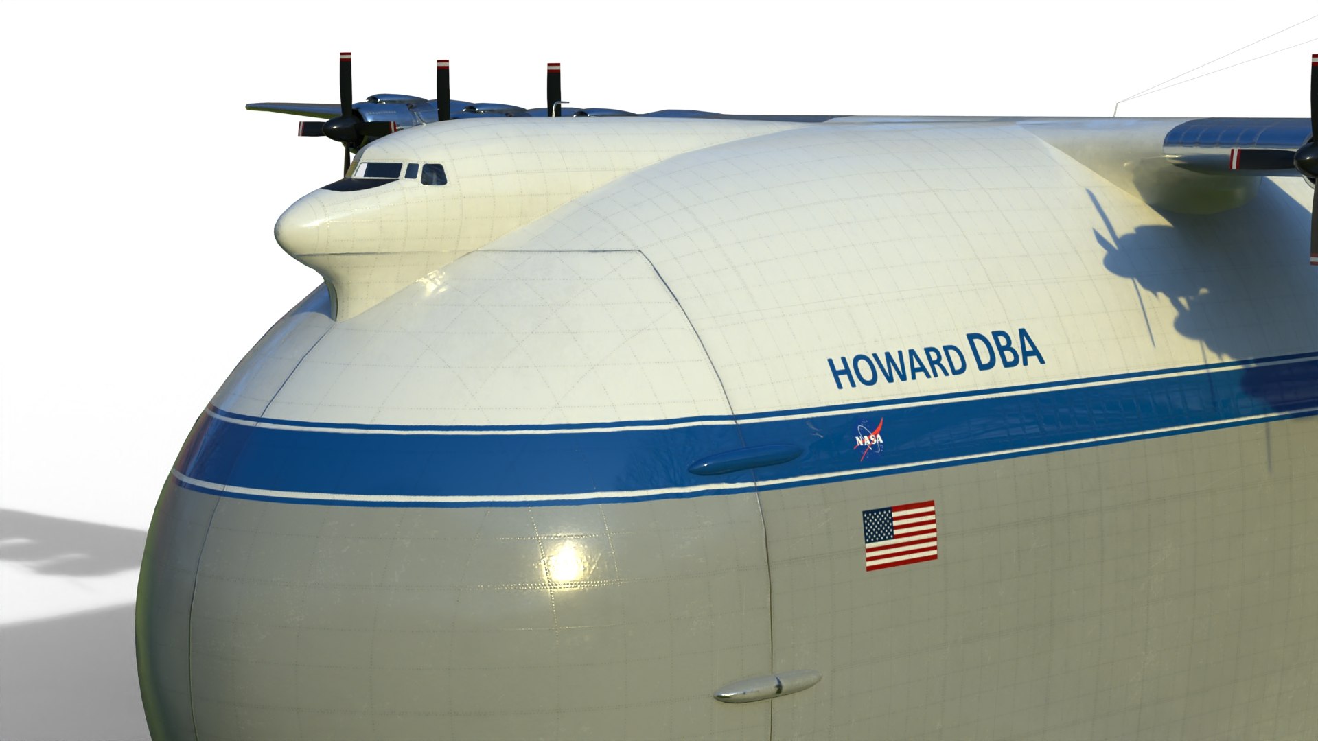 Howard DH-100 DBA 3D Model - TurboSquid 2277411