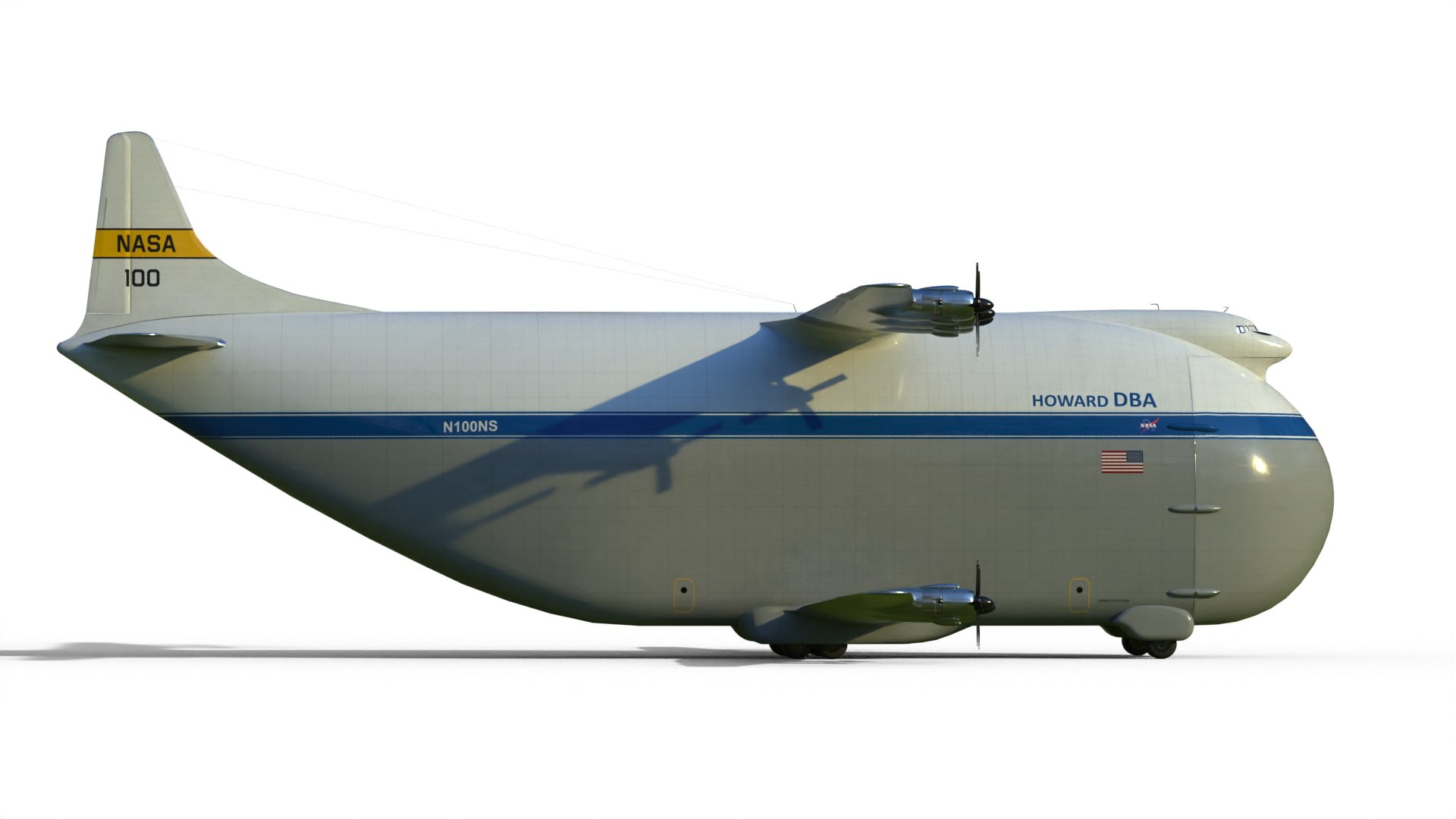 Howard DH-100 DBA 3D Model - TurboSquid 2277411