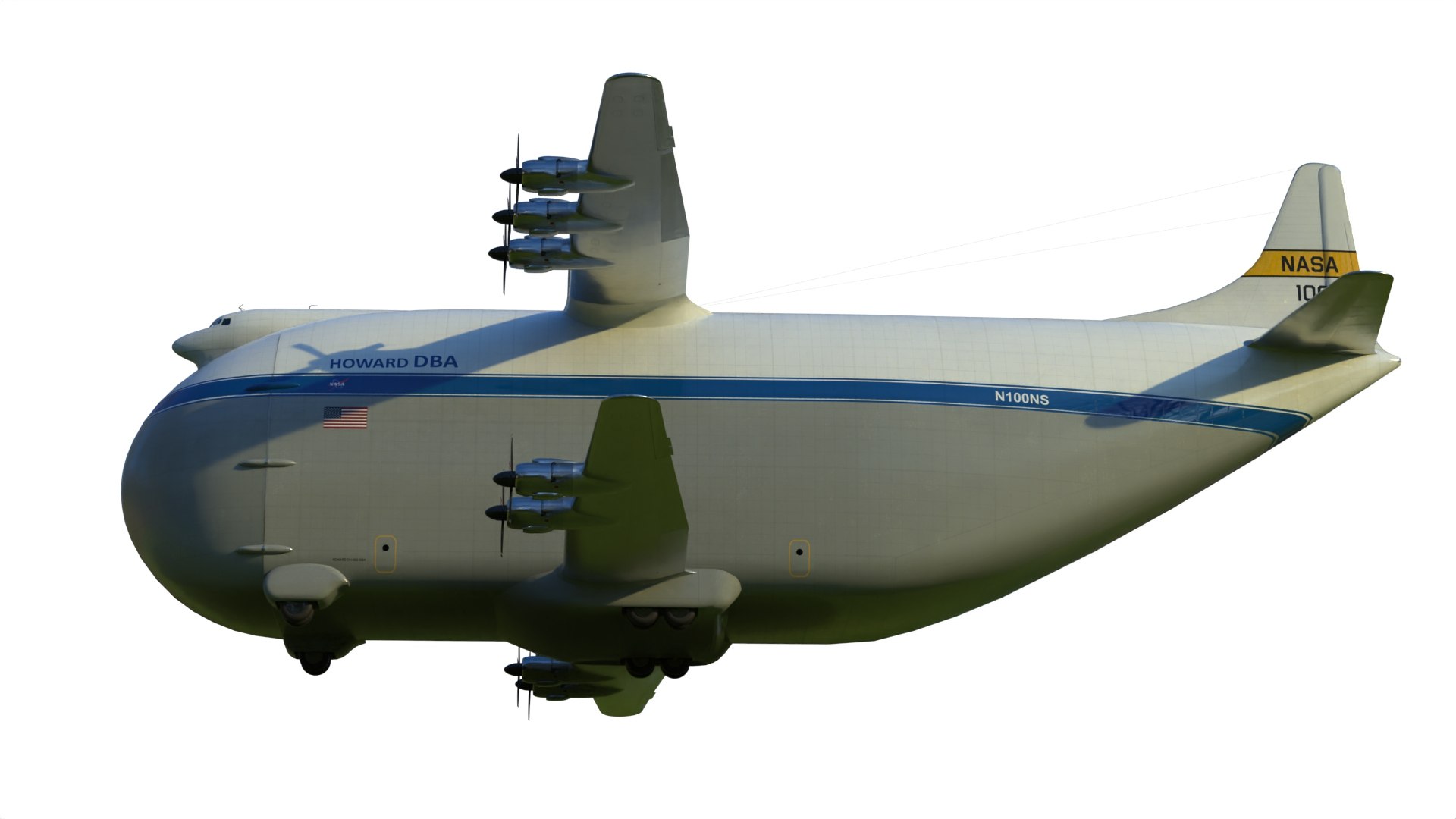 Howard DH-100 DBA 3D Model - TurboSquid 2277411