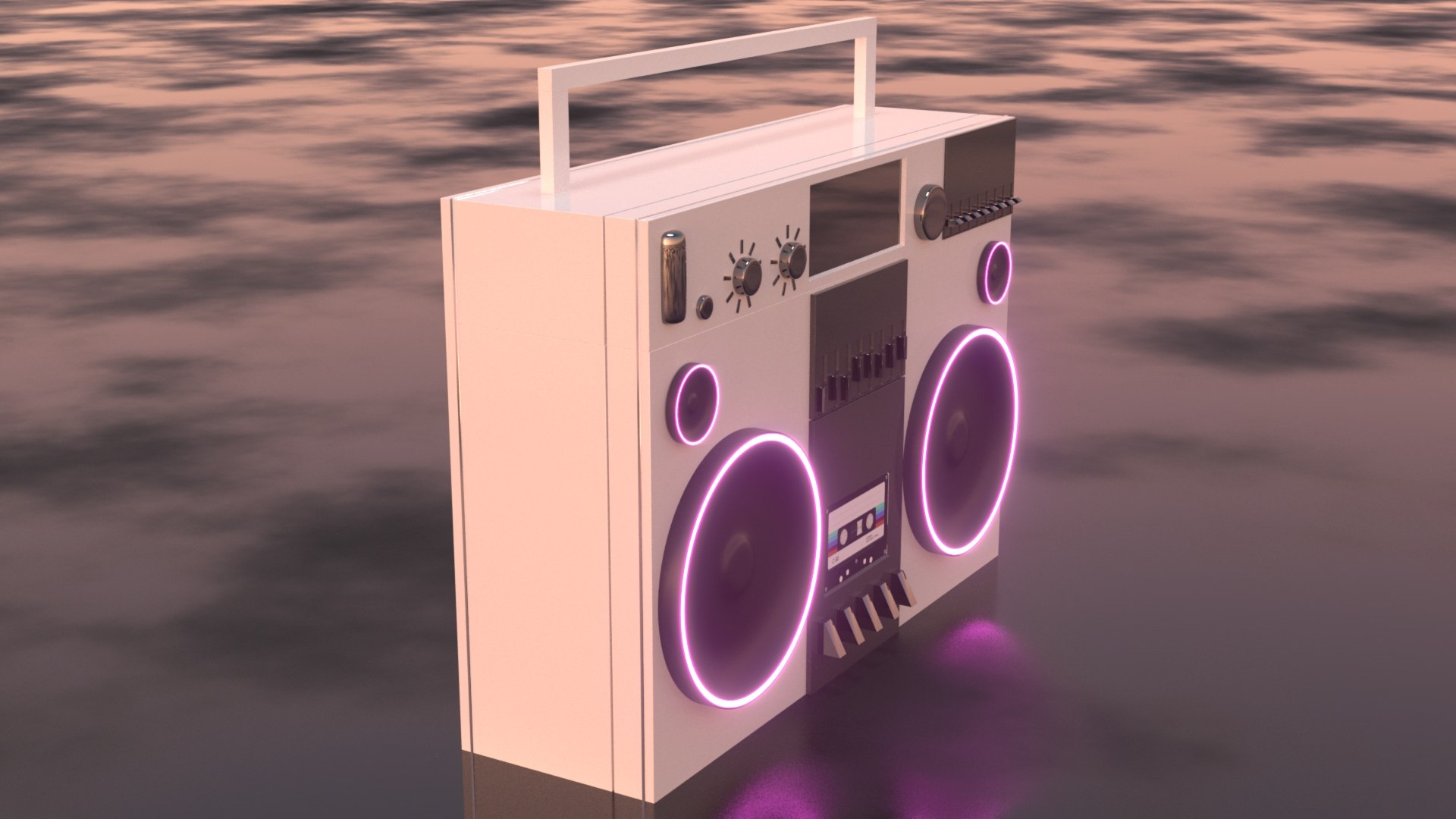 3D Boombox Nostalgic Retro Synthwave - TurboSquid 2432618