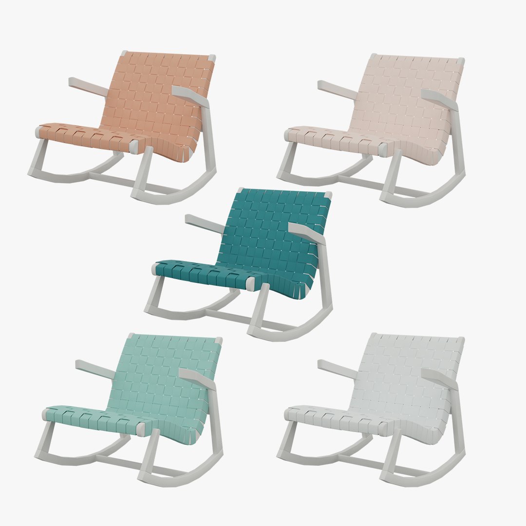 3D Rocker Chairs Model - TurboSquid 2239494