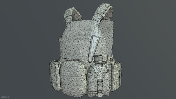 3D MILITARY VEST low-poly PBR model - TurboSquid 1883635