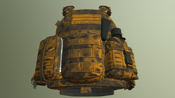 3D MILITARY VEST low-poly PBR model - TurboSquid 1883635