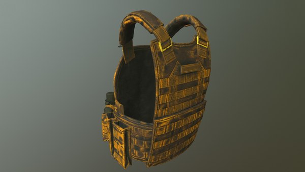 3D MILITARY VEST low-poly PBR model - TurboSquid 1883635