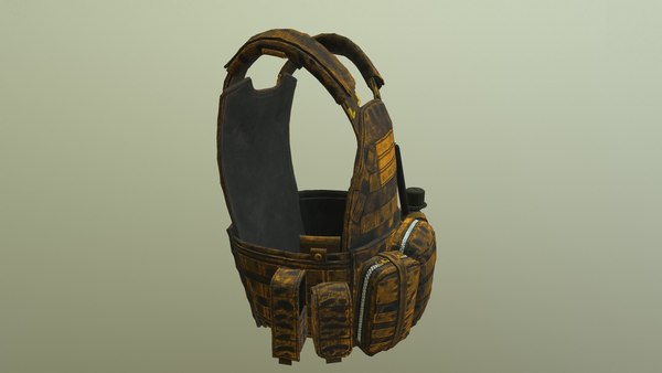 3D MILITARY VEST low-poly PBR model - TurboSquid 1883635