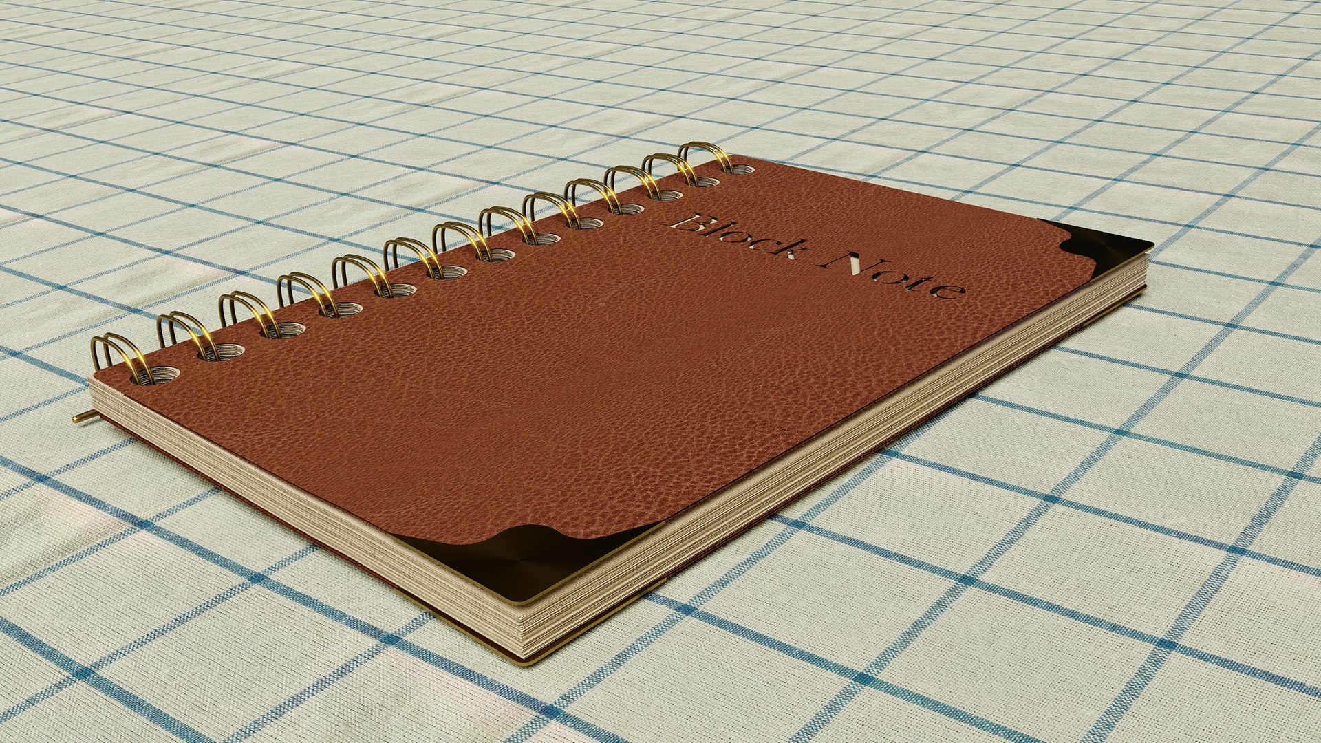 Block Note Leather Gift 3D Model - TurboSquid 2081693