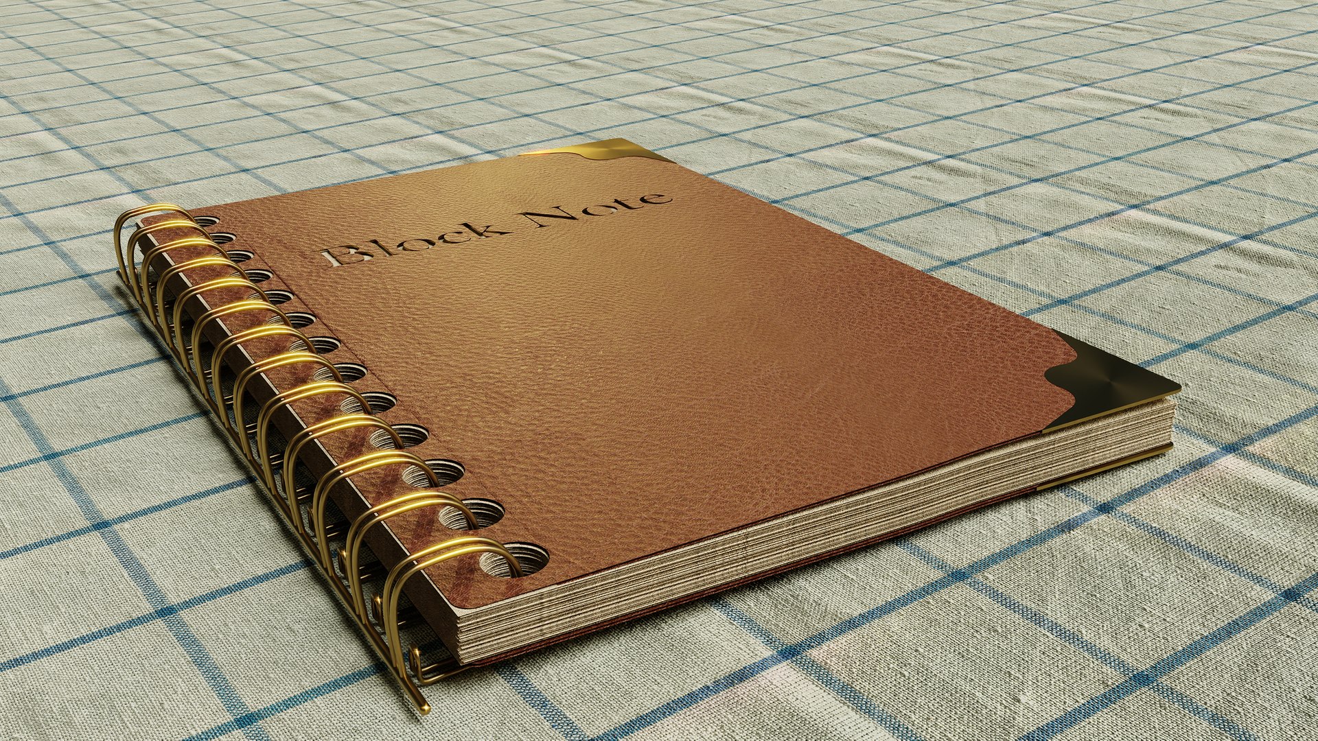 Block Note Leather Gift 3D Model - TurboSquid 2081693