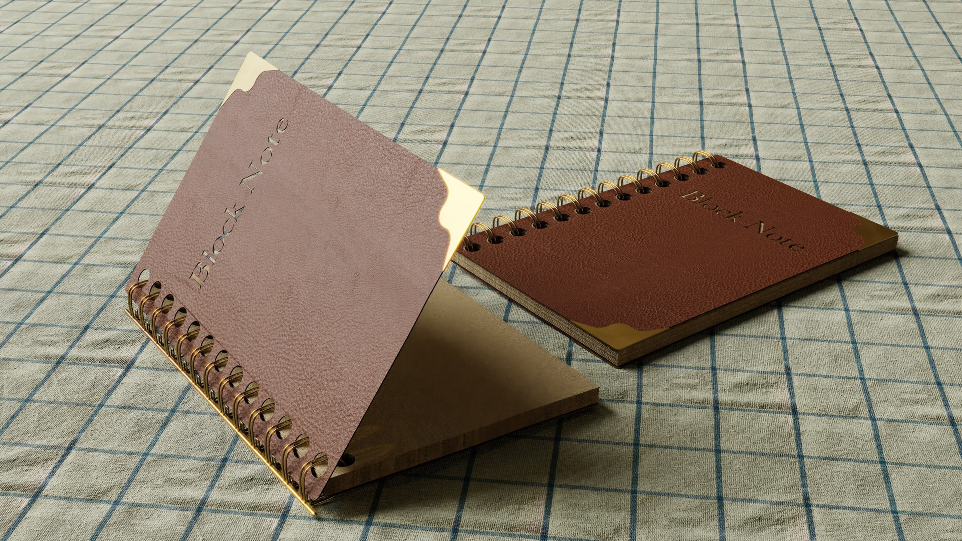 Block Note Leather Gift 3D Model - TurboSquid 2081693