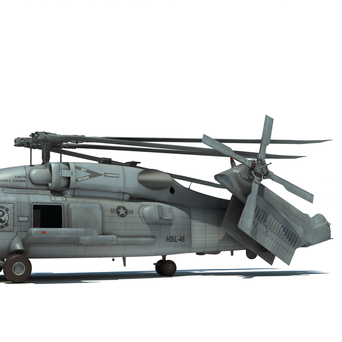 sh-60b military helicopter version 3d model