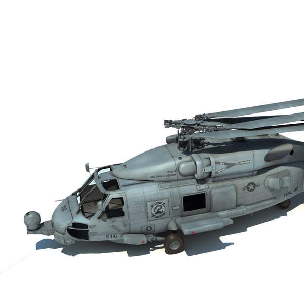 sh-60b military helicopter version 3d model