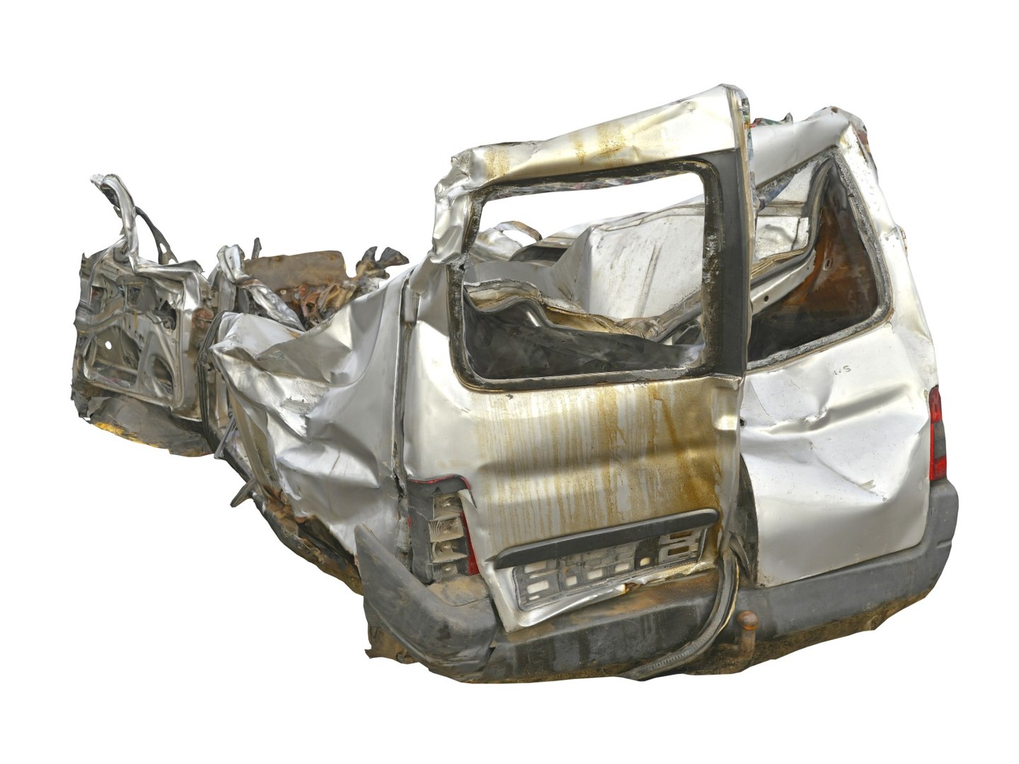 Car Wreck 16k 3D Model - TurboSquid 1391180