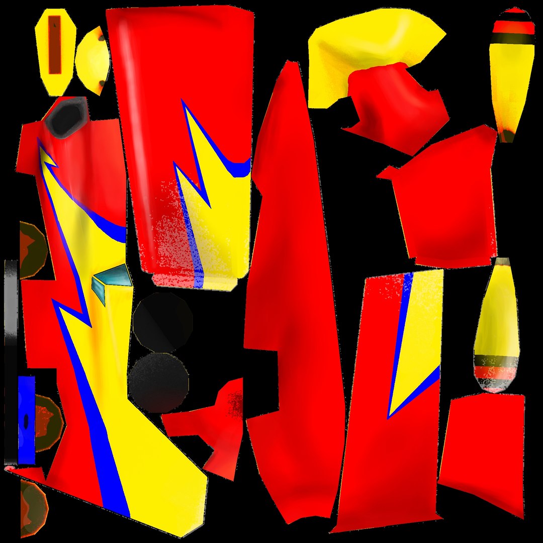 plane cartoon 3d model