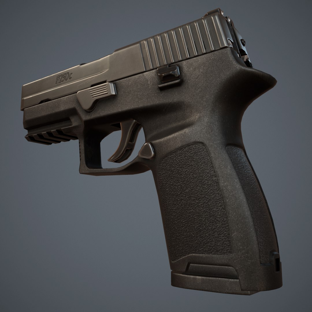P250 Compact Pistol 3d Max