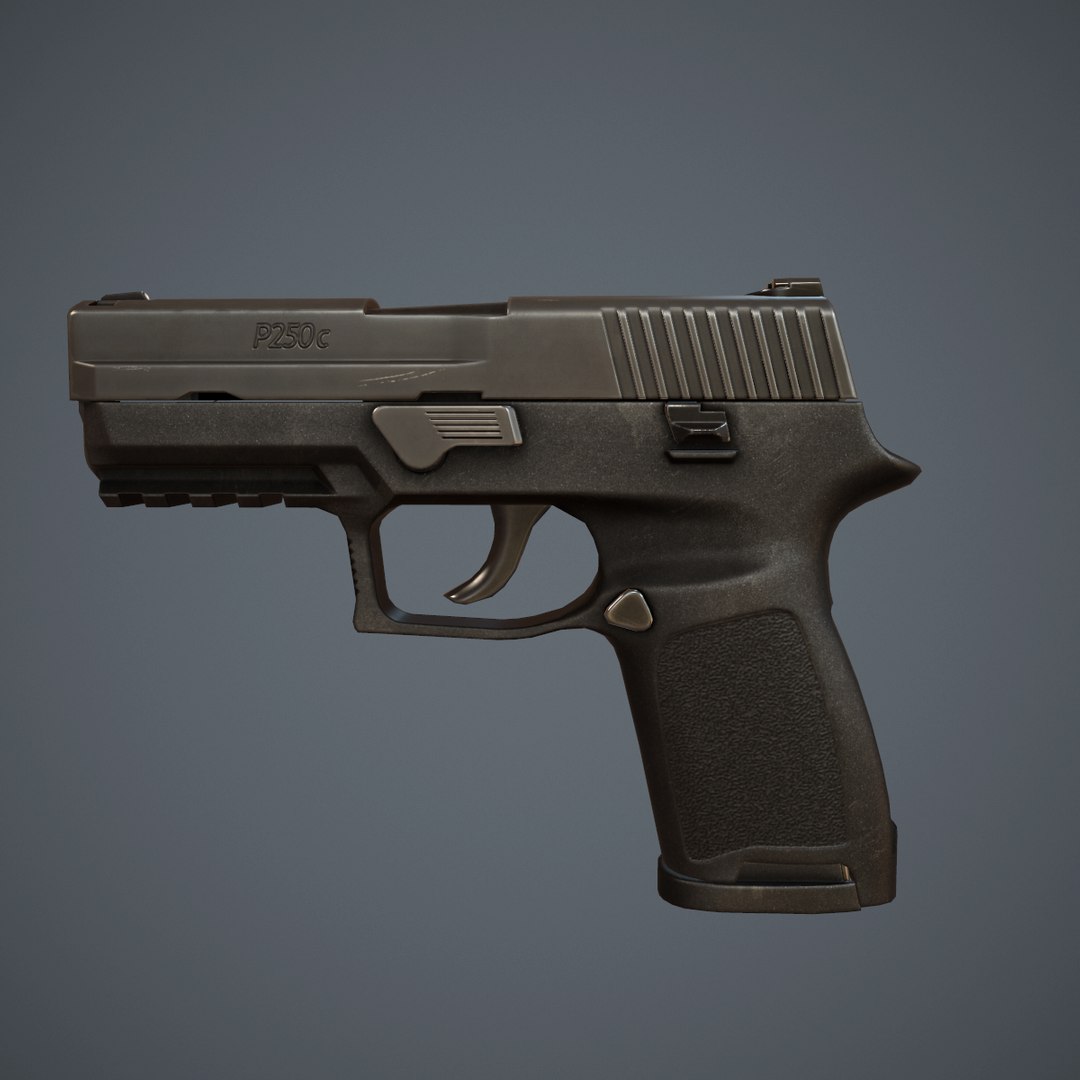 P250 Compact Pistol 3d Max