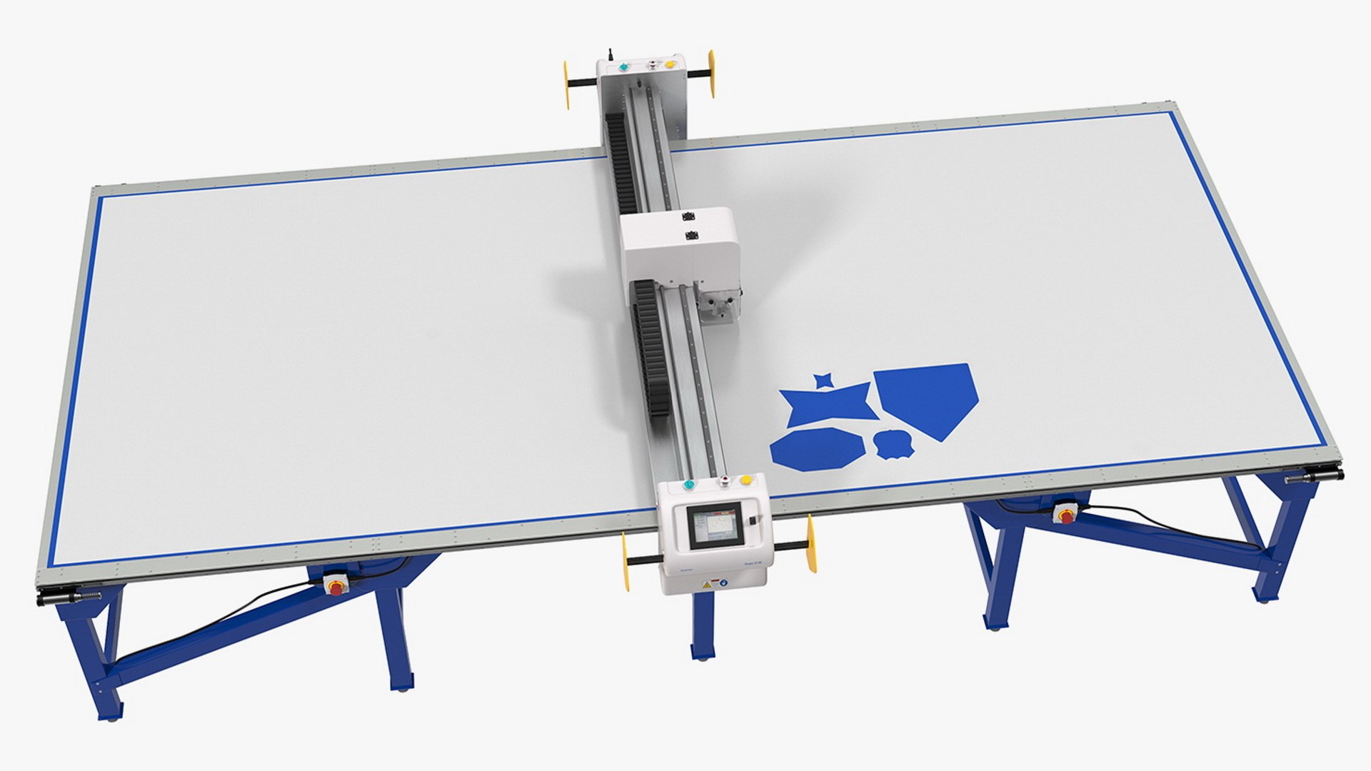 Industrial CNC Cutting Table Rigged 3D - TurboSquid 2388825