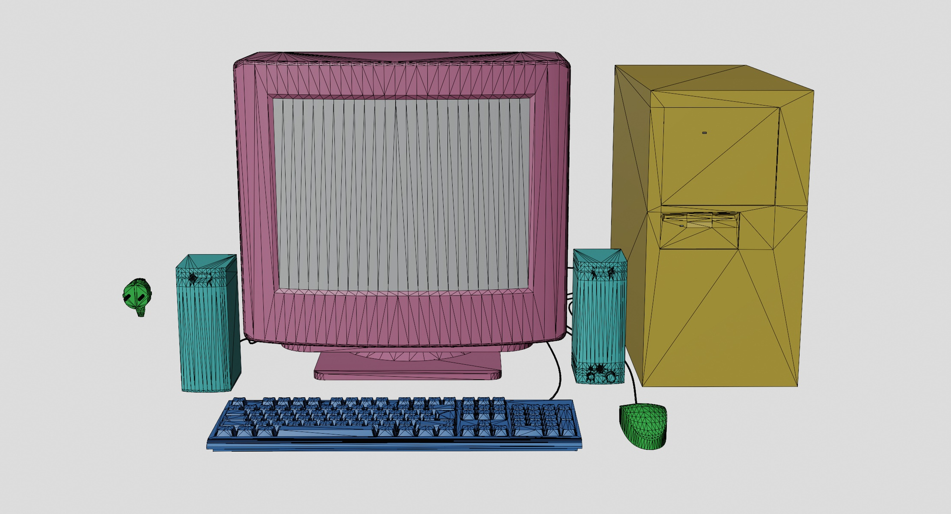 3D old computer model - TurboSquid 1682689