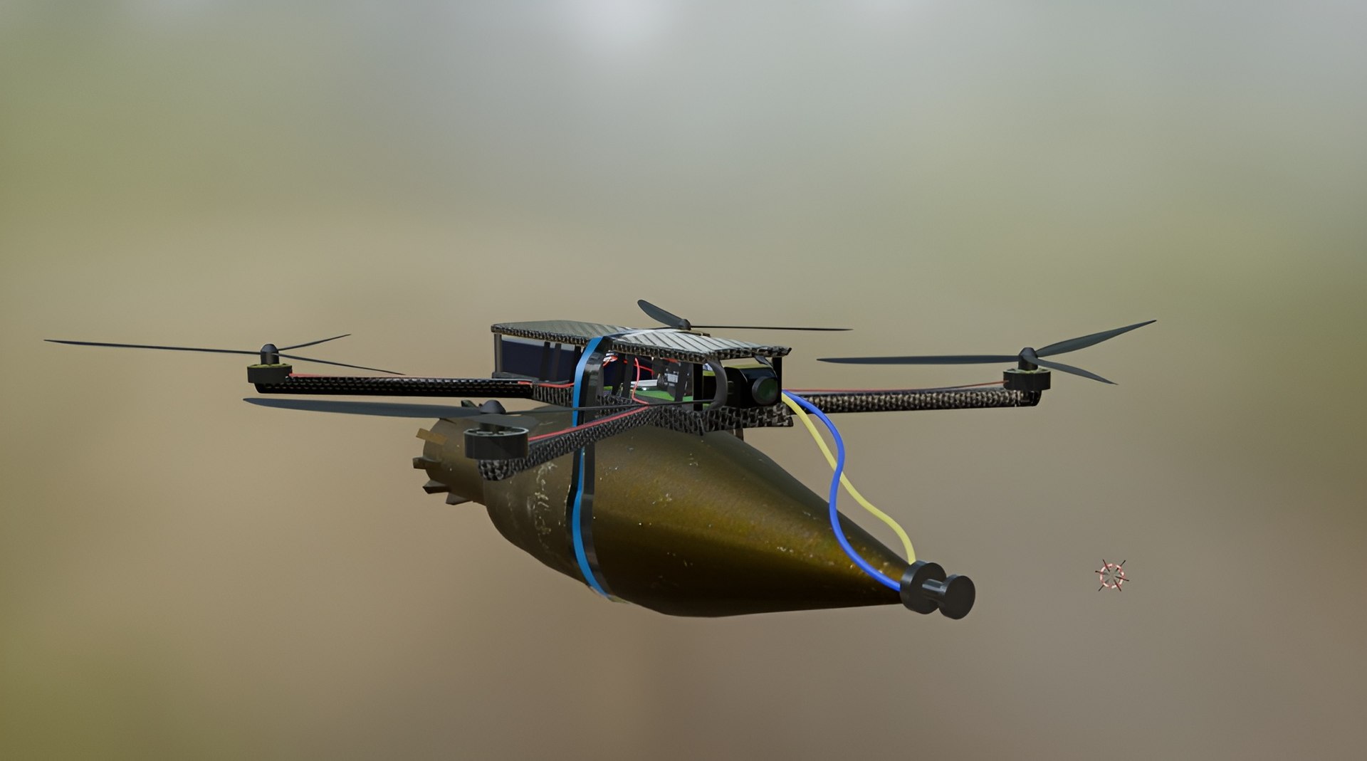 3D FPV Drone Armed With A Charge Up To Pg 7 - TurboSquid 2418394