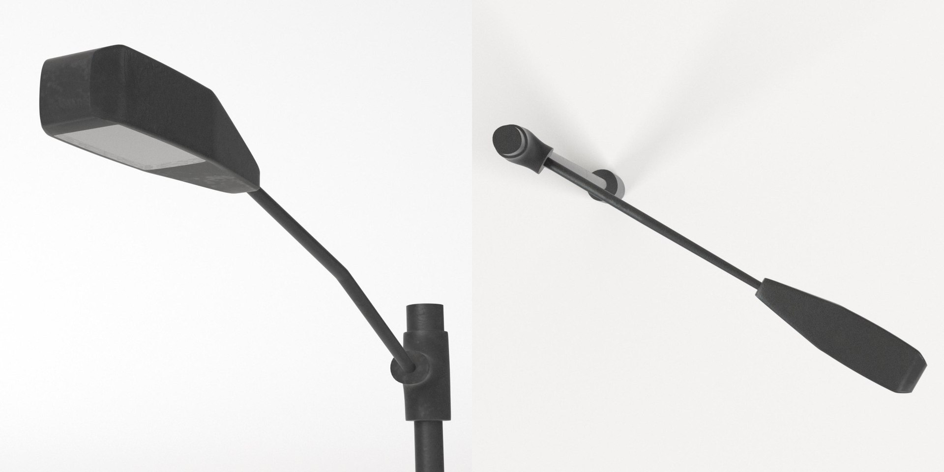 3d Single Street Lamp Model