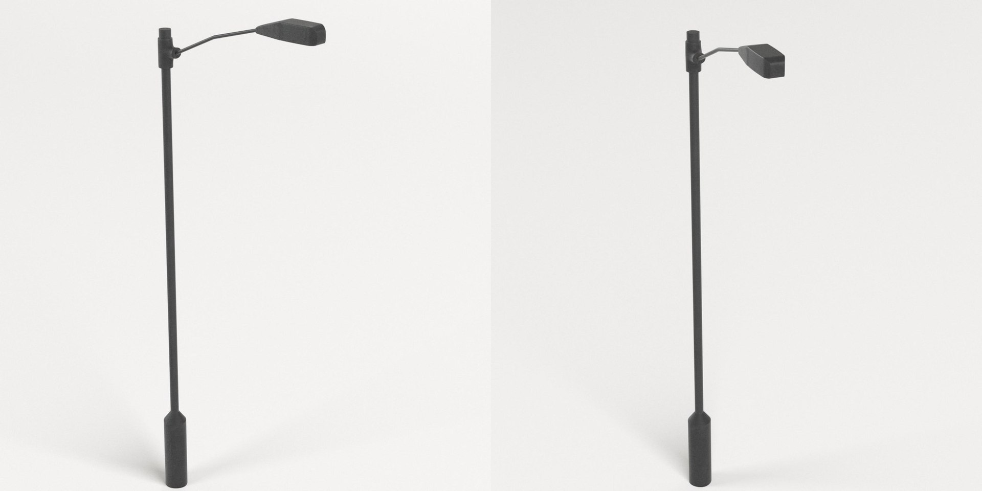 3d Single Street Lamp Model