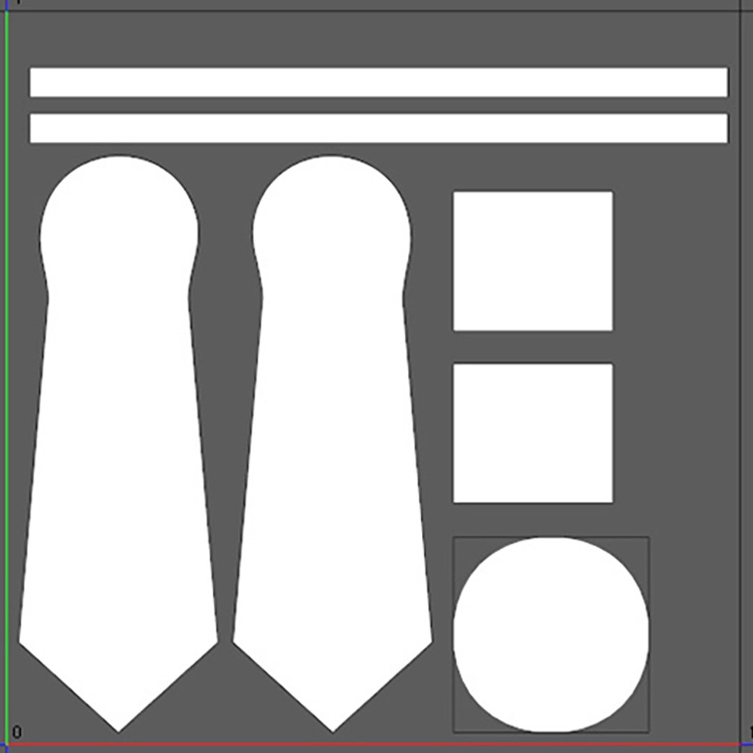 10 Female Necktie Model - TurboSquid 2367197