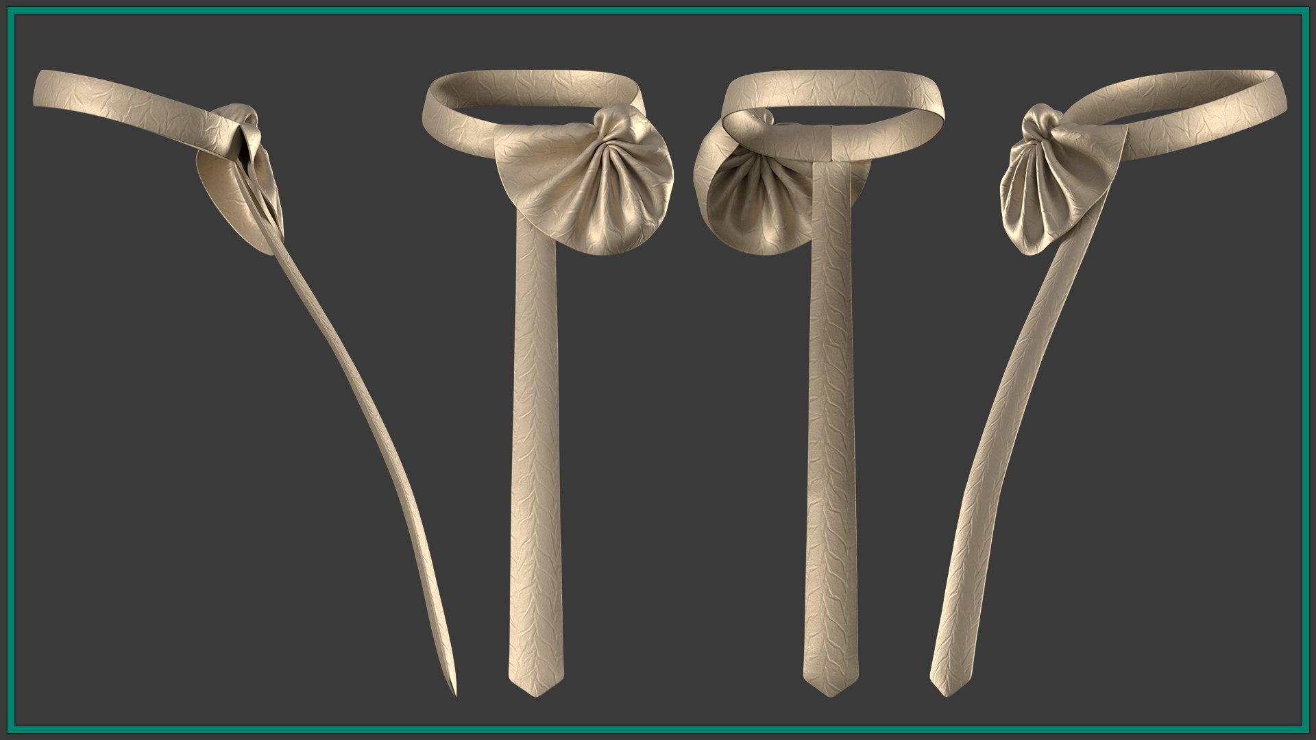 10 Female Necktie Model - TurboSquid 2367197