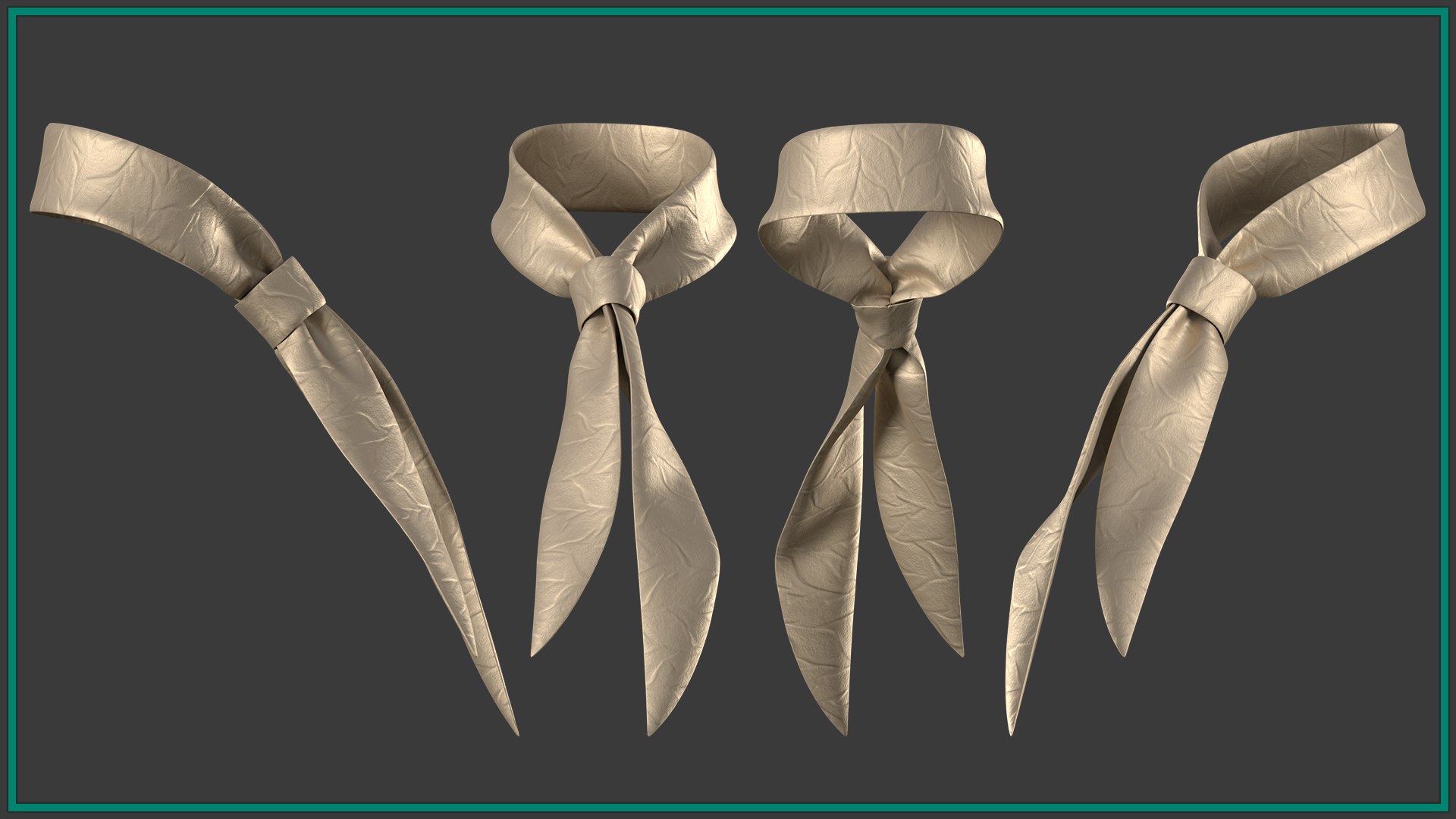 10 Female Necktie Model - TurboSquid 2367197
