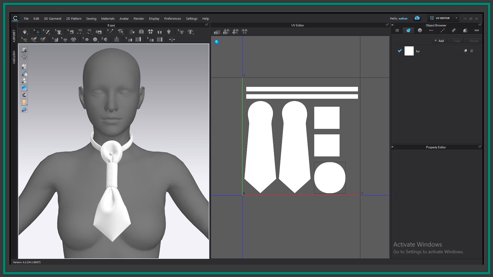 10 Female Necktie Model - TurboSquid 2367197