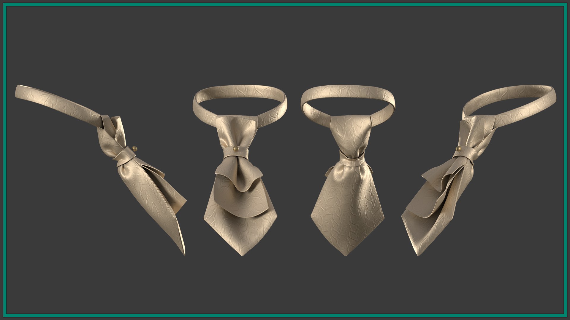 10 Female Necktie Model - TurboSquid 2367197