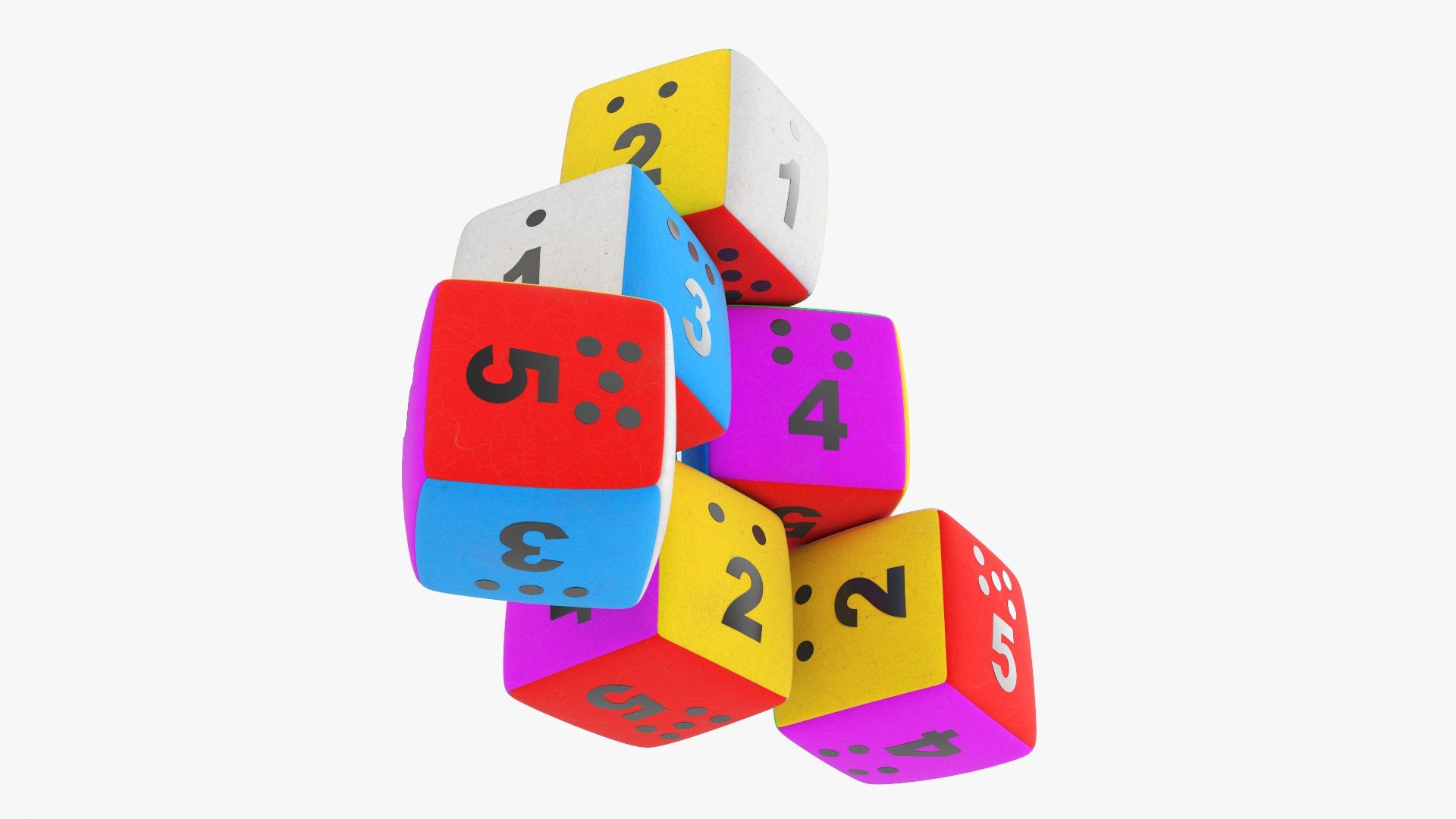 3D Model Baby Cubes Soft With Numbers 01 - TurboSquid 1739202