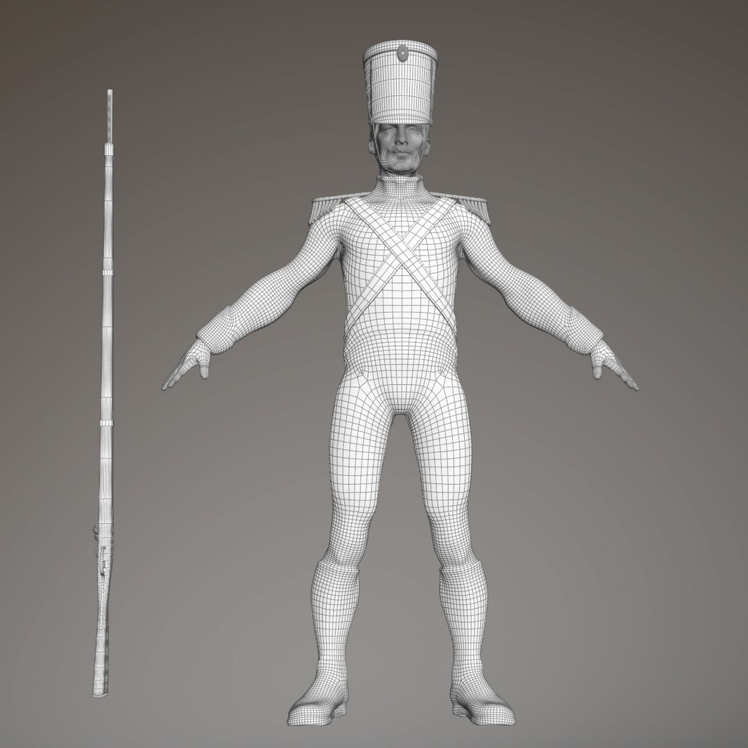3D Napoleonic Toy Soldier Character - TurboSquid 1211619