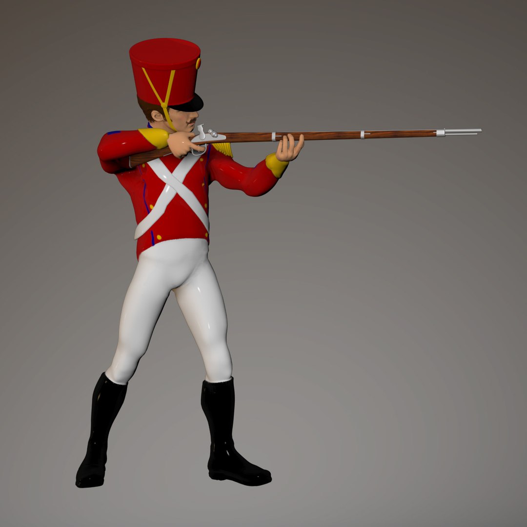 3D Napoleonic Toy Soldier Character - TurboSquid 1211619