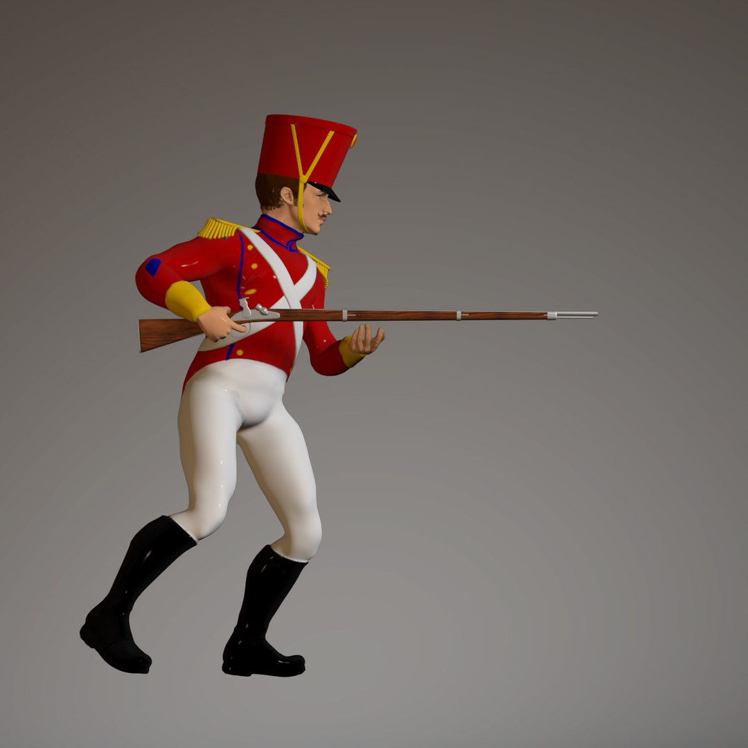 3D Napoleonic Toy Soldier Character - TurboSquid 1211619