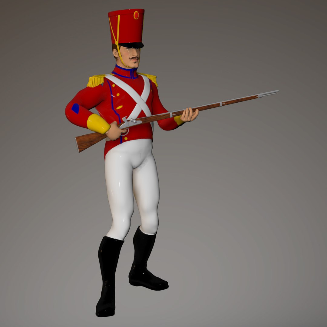 3D Napoleonic Toy Soldier Character - TurboSquid 1211619