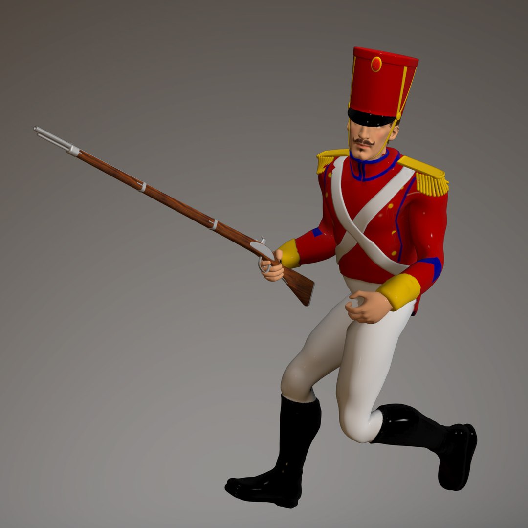 3D Napoleonic Toy Soldier Character - TurboSquid 1211619