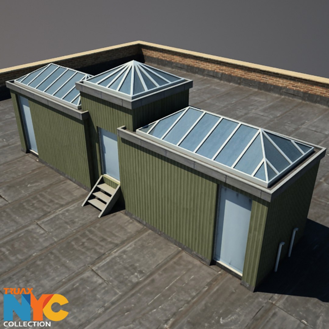 Rooftop Structure Studios 3d Max