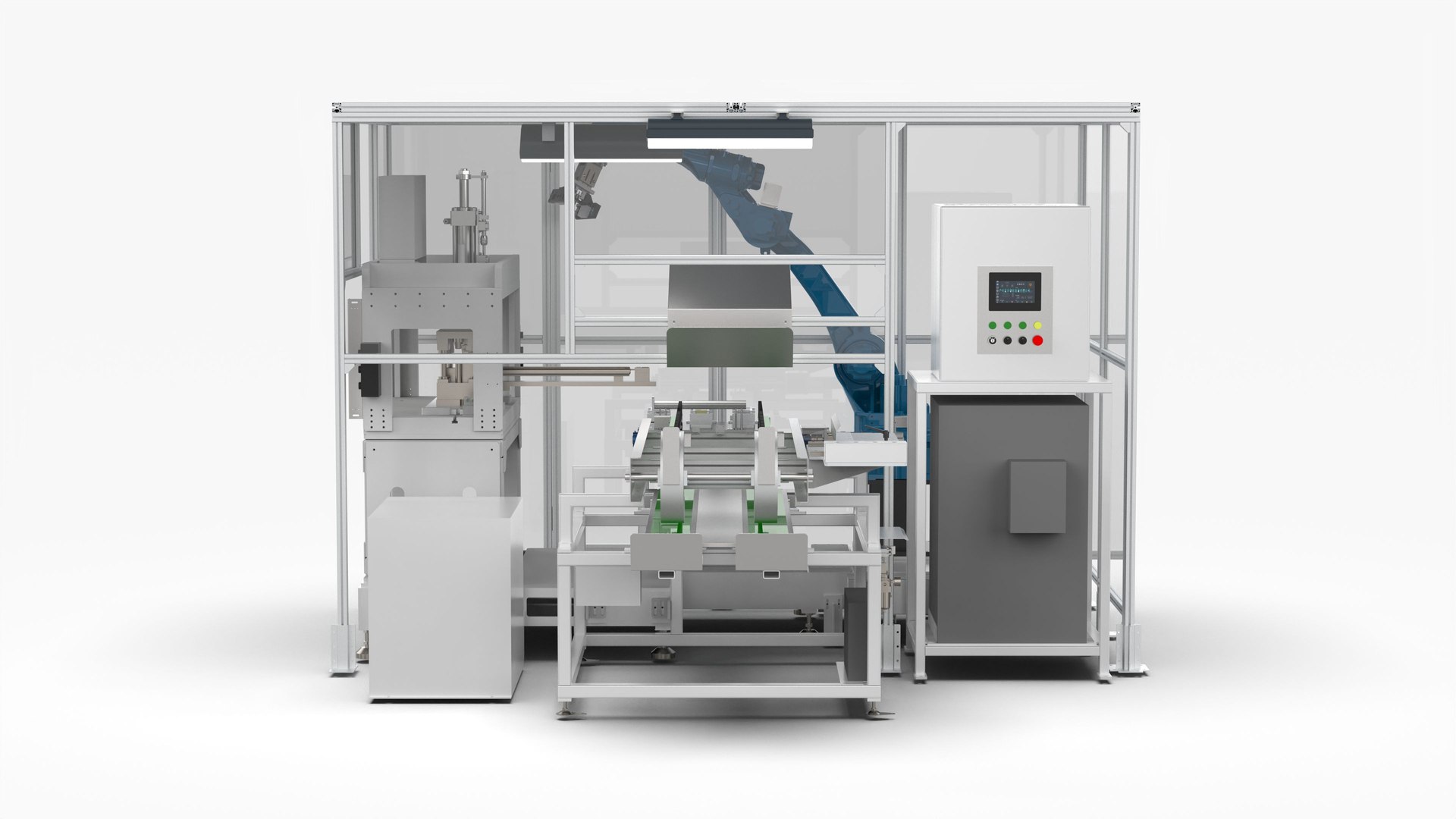 3D Model Automatic Industry Parts Internal Water Cutting And Punching ...