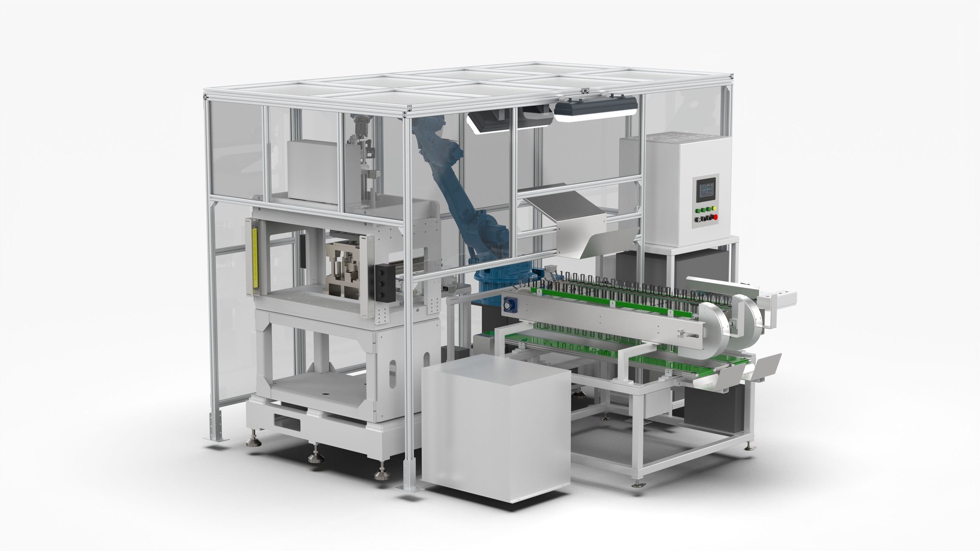 3D Model Automatic Industry Parts Internal Water Cutting And Punching ...